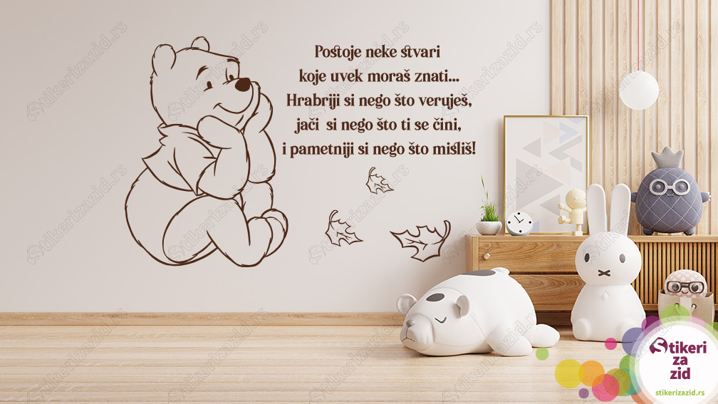 Vini Pu - Stikeri za zid-Najlepše i najbolje nalepnice Vini Pu
